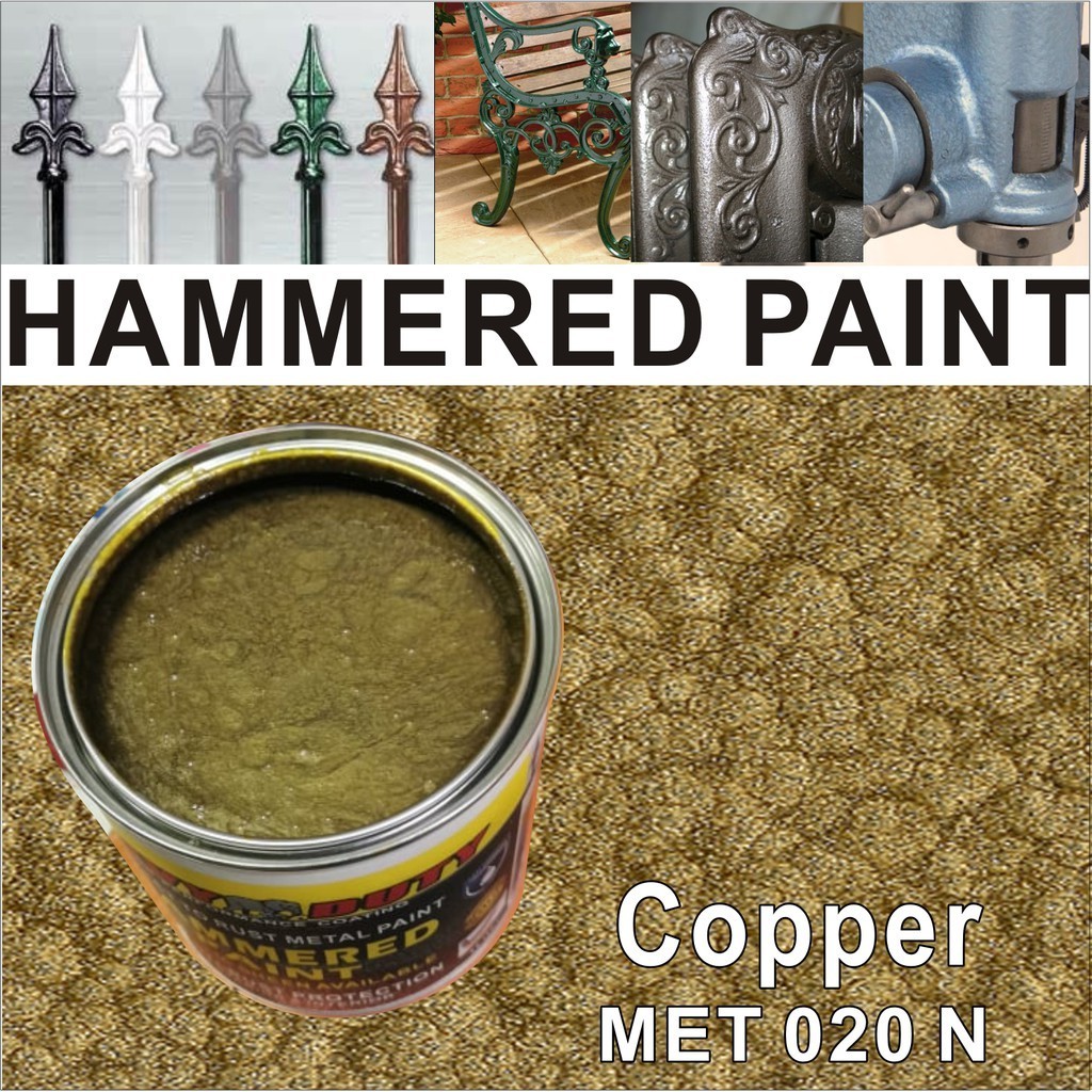 COPPER ( 1L ) HAMMERED PAINT ( METALLIC PAINT HEAVY DUTY ) HAMMERTONE ...