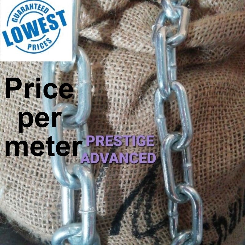 [Selling per meter] 3/8'' Galvanized Iron Chain Heavy Duty Good Quality ...