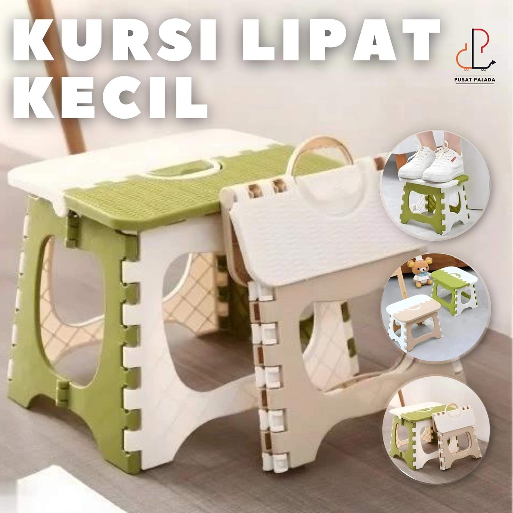 Mini Folding Chair Plastic Stool Sitting Stool Children Adult Kitchen ...