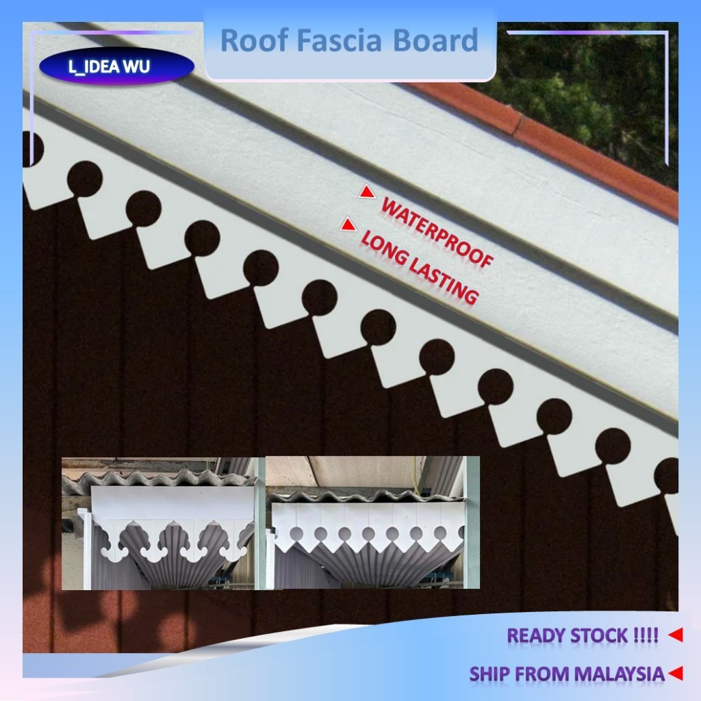 Skirting Roof Waterproofing DIY Fascia Board Papan Manis Rumah Panel ...