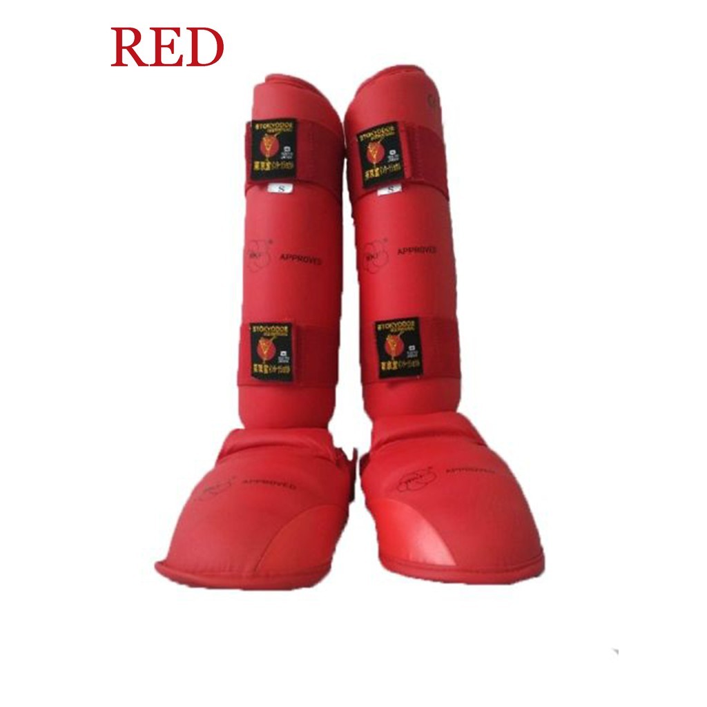 Tokyodo International Karate Shin Guard Leg Foot Taekwondo Protect WKF ...