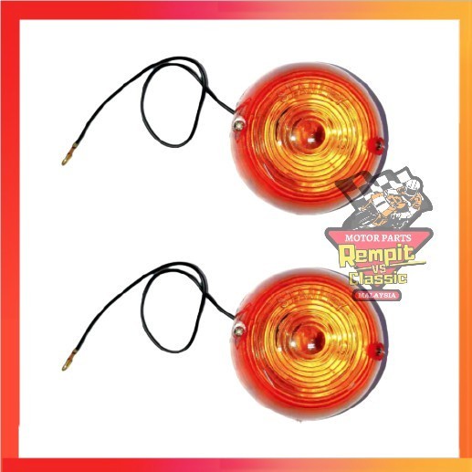 REMPIT C70 Honda Bulat Signal Depan Stanley Chrome Siap Mentol Siap ...