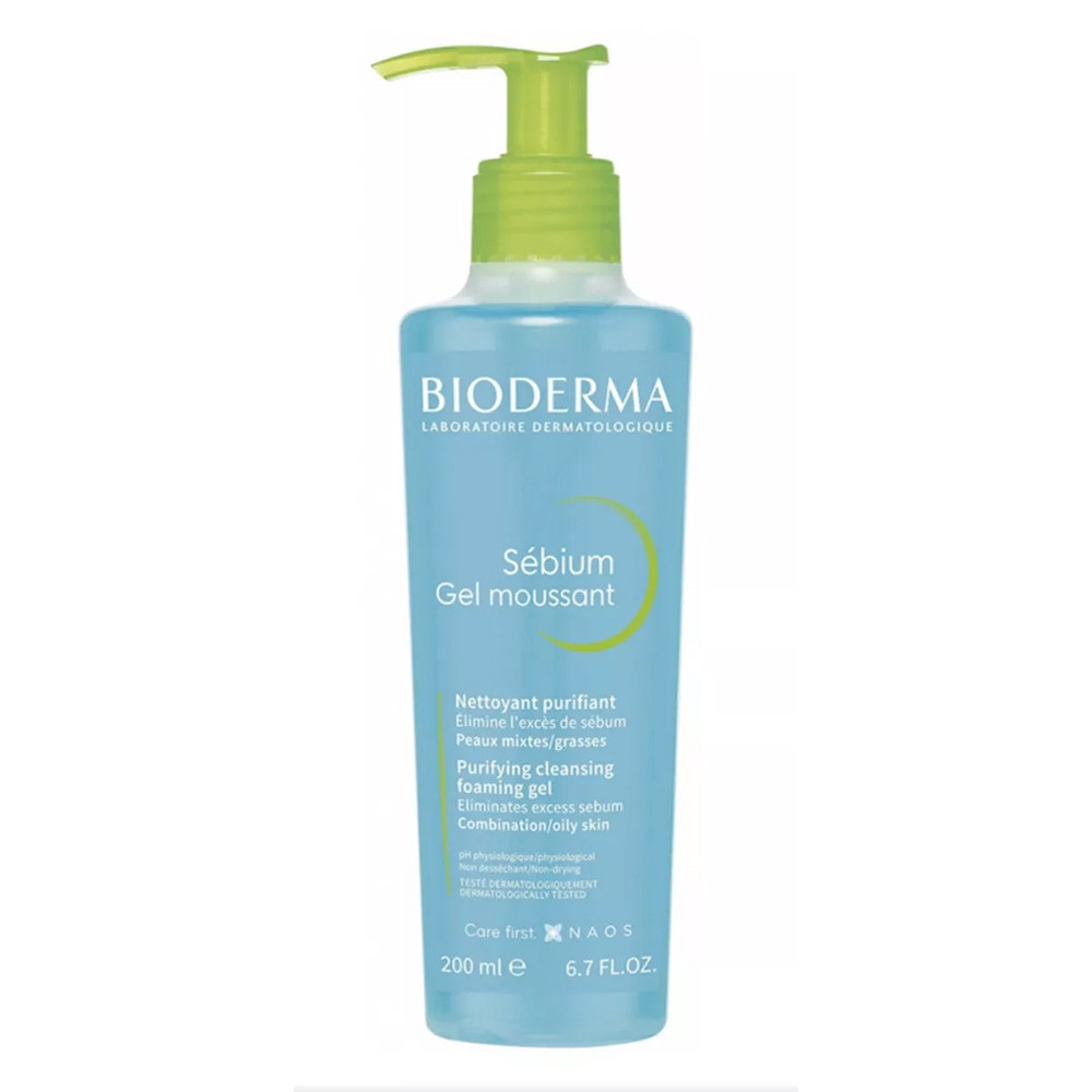 BIODERMA Sebium Gel Moussant Deep Cleansing, Oil Control Facial ...