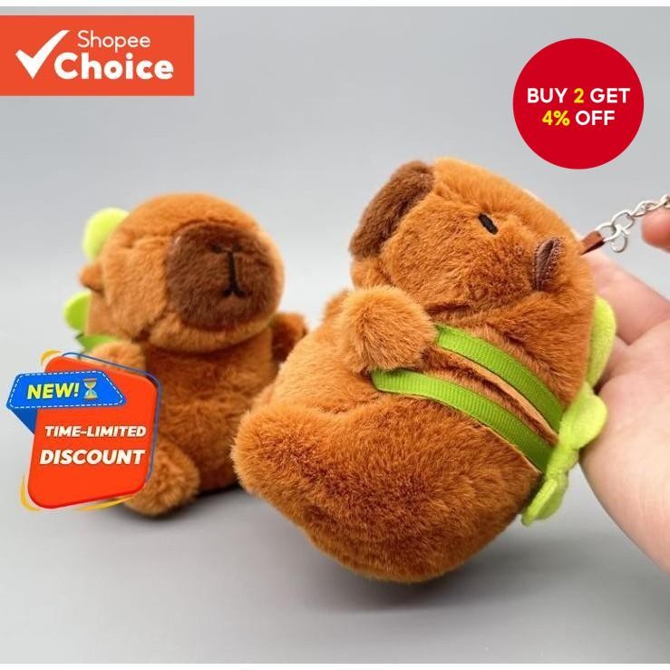 Capybara Plush Pillow, 13CM Keychain Pendant Doll For Girls, Birthday ...
