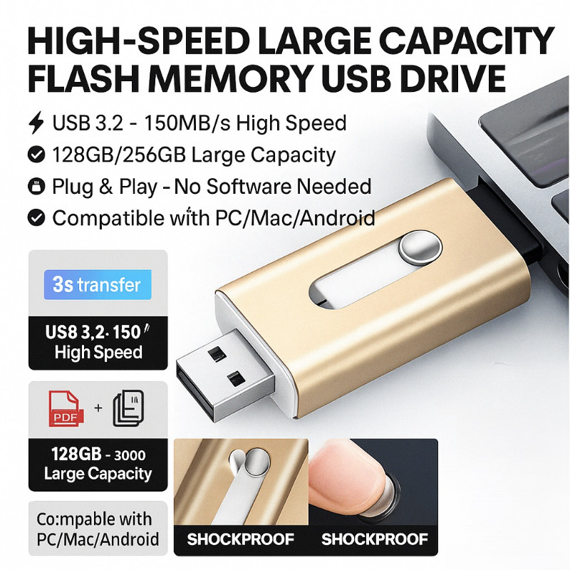 ReadytoUse Mobile Hard Drives USB flash drive Wide compatibility high ...