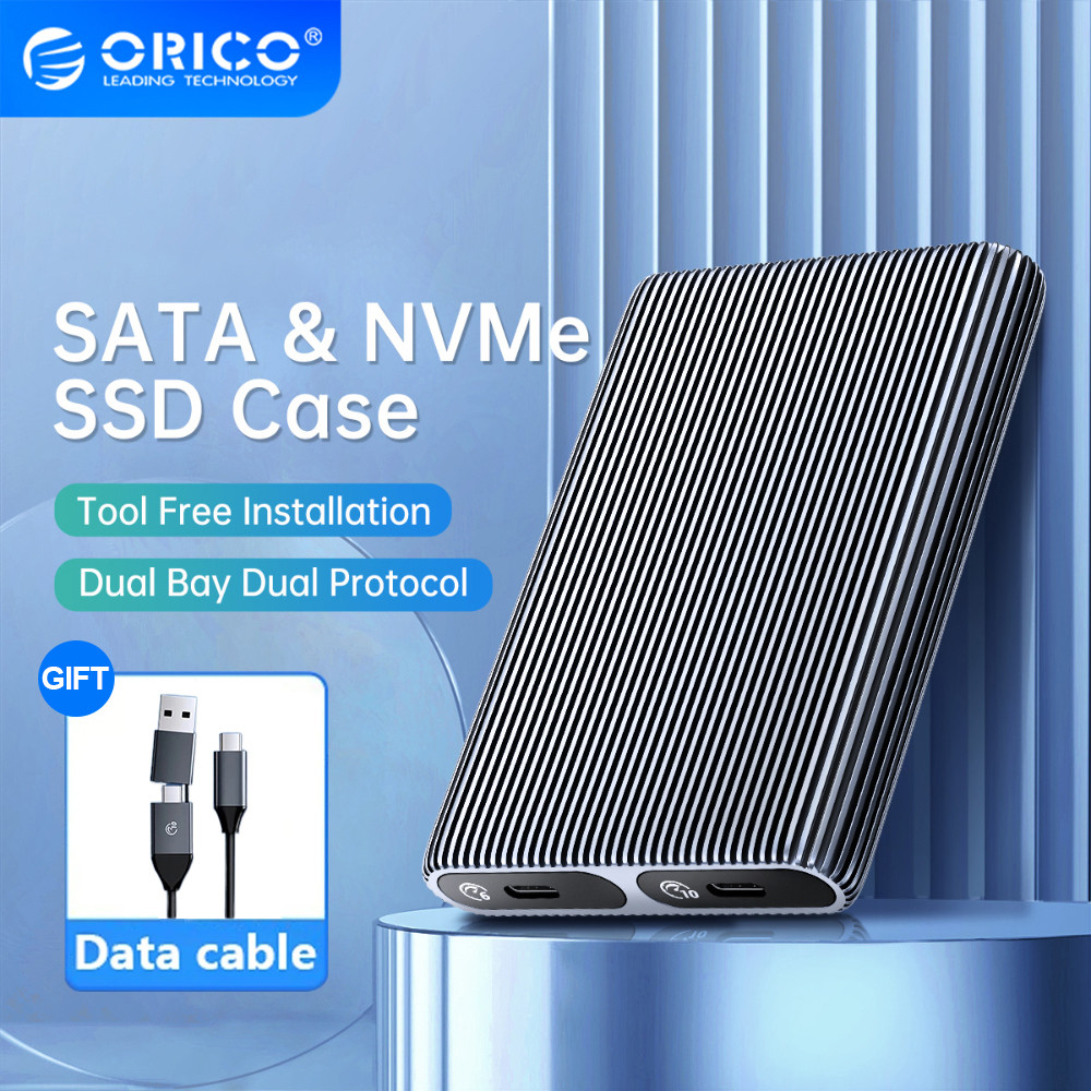 ORICO M2 SSD Case M.2 NVMe SATA SSD Enclosure Adapter 10Gbps USB 3.1 ...