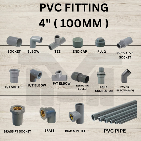 BRAND NEW PVC PIPE FITTING 100MM (4") | Shopee Singapore