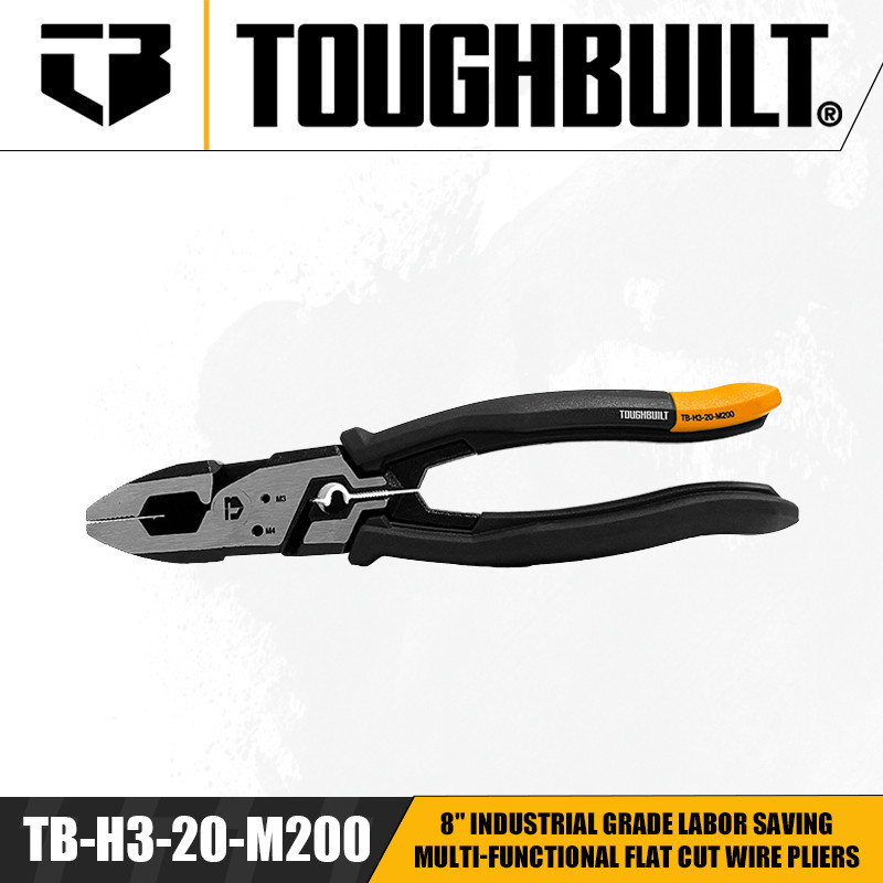 TOUGHBUILT TB-H3-20-M200 8"Industrial Grade Labor Saving Multi ...