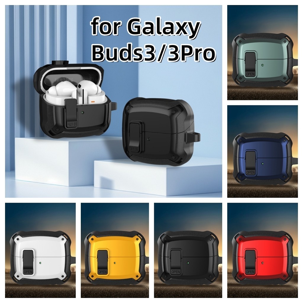 Hard Shockproof Simple Armor With Keychain Case for Samsung Galaxy Buds ...