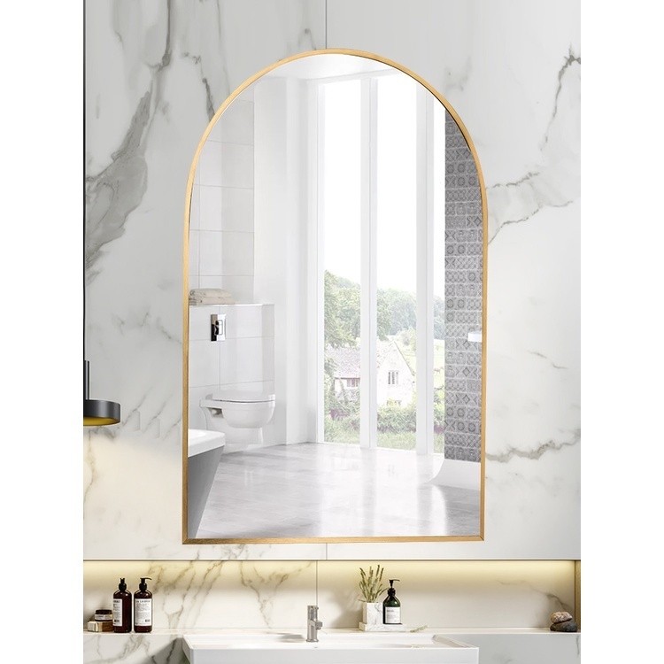 【SG Ready Stock】Nordic bathroom mirror bathroom mirror hanging wall ...