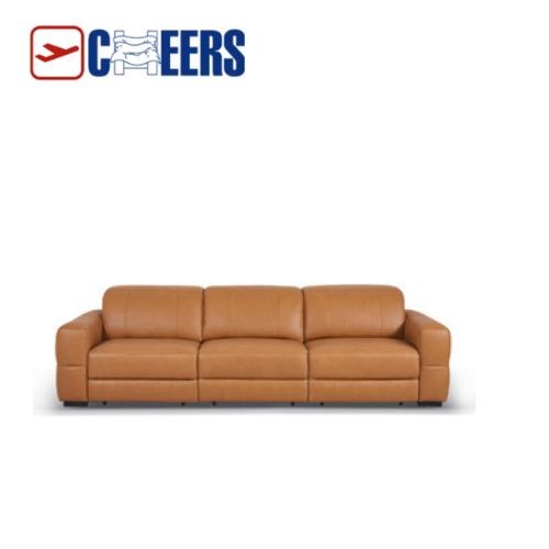 CHEERS | Power Sofa Bed w/ Remote Control Real & Manual Adjust Headrest ...