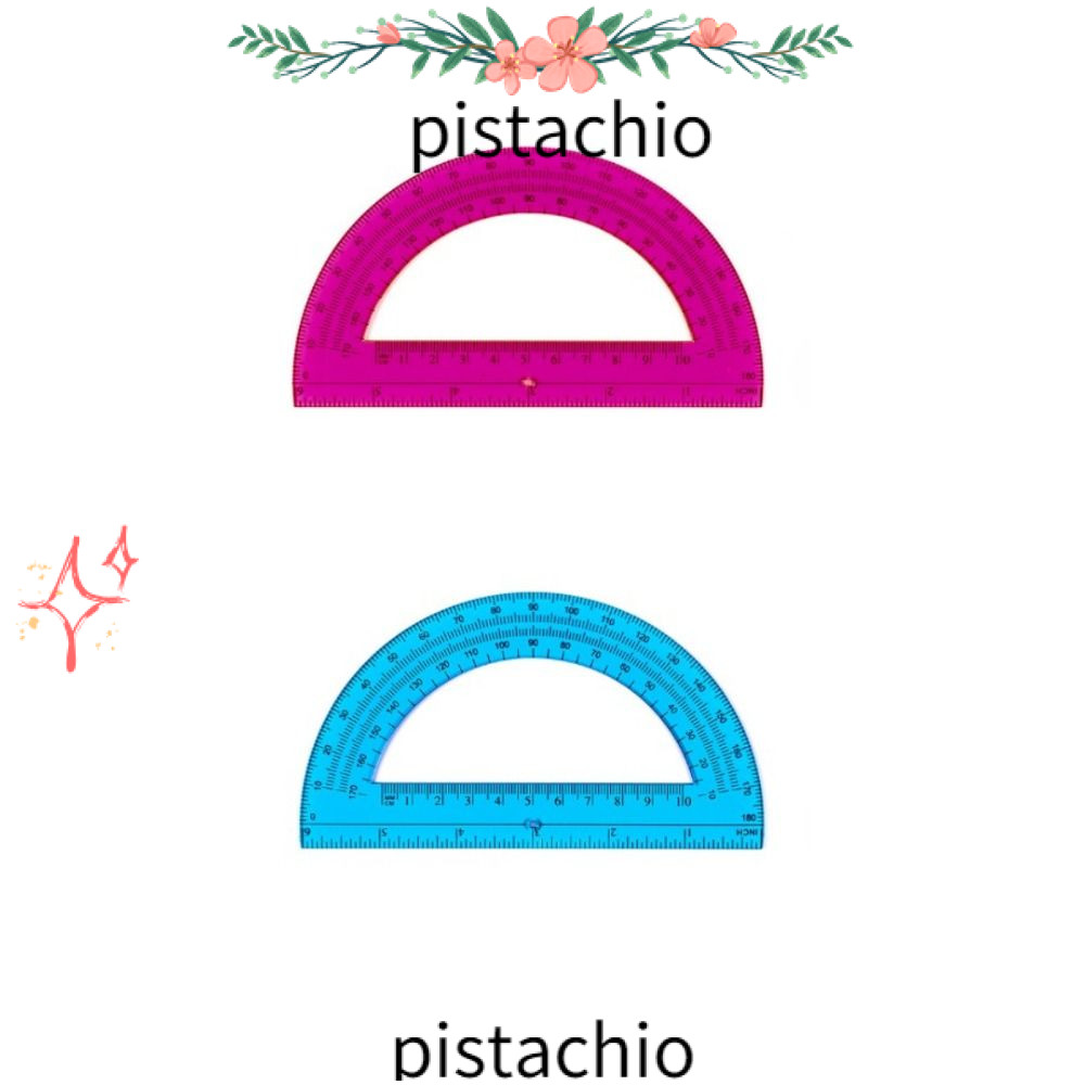 PISTA Math Protractors, Translucent 15.2cm Plastic Protractor, Geometry ...