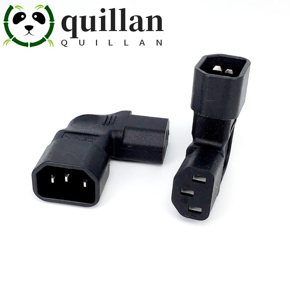 QUILLAN Power Adapter C14-C13 AC 10A 3Pin Corner Plug Conversion Socket ...