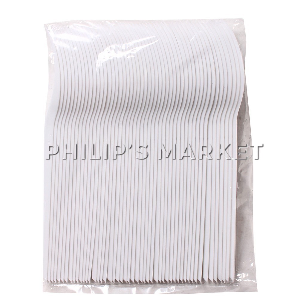 MTRADE Disposable 7 Inch White Plastic Forks 50pcs | Shopee Singapore