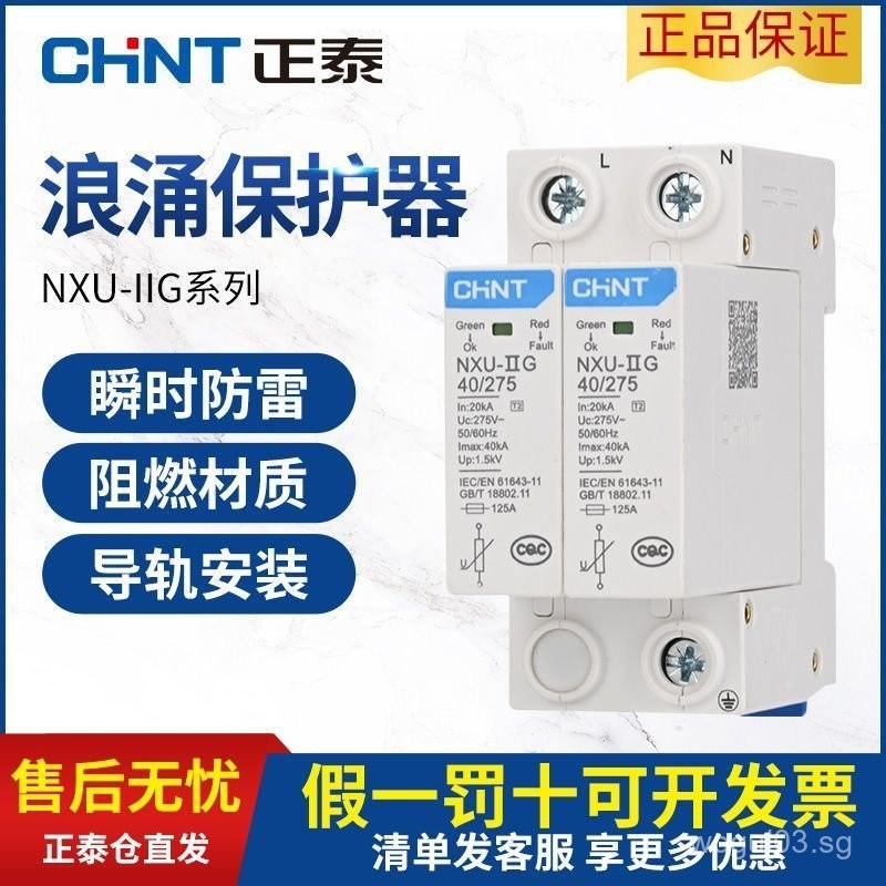 Chint Surge Protector Lightning Arrester2p Power Supply Surge Protector ...