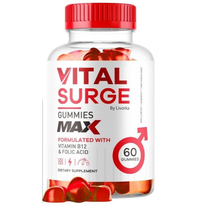 MAX Strength VitalSurg Premium Formula Performance Gummies, Vital Surge ...