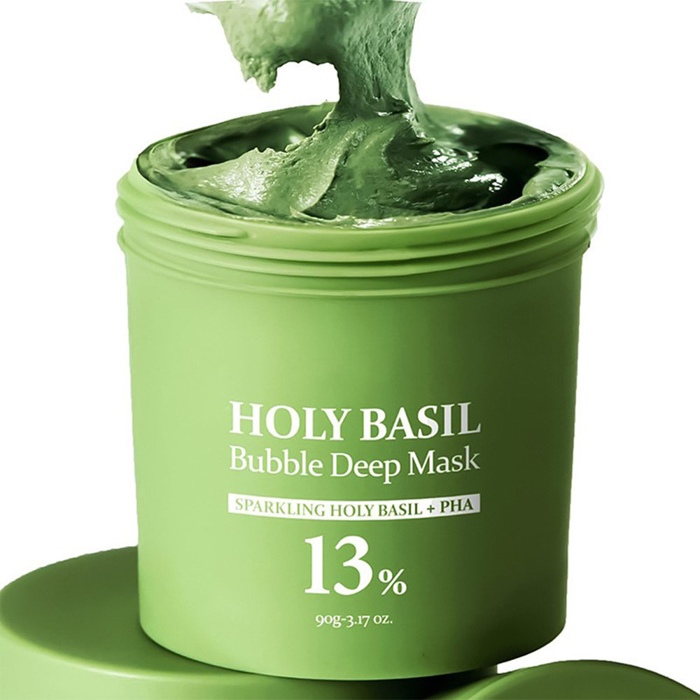 Holy Basil Bubble Deep Mask - for all skin types - Deep Cleaning Facial ...