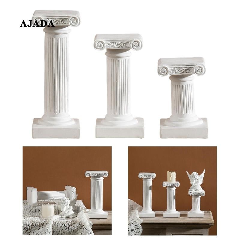 [ Mini Greek Columns Resin Alabaster Sculpture Northern Europe Table ...