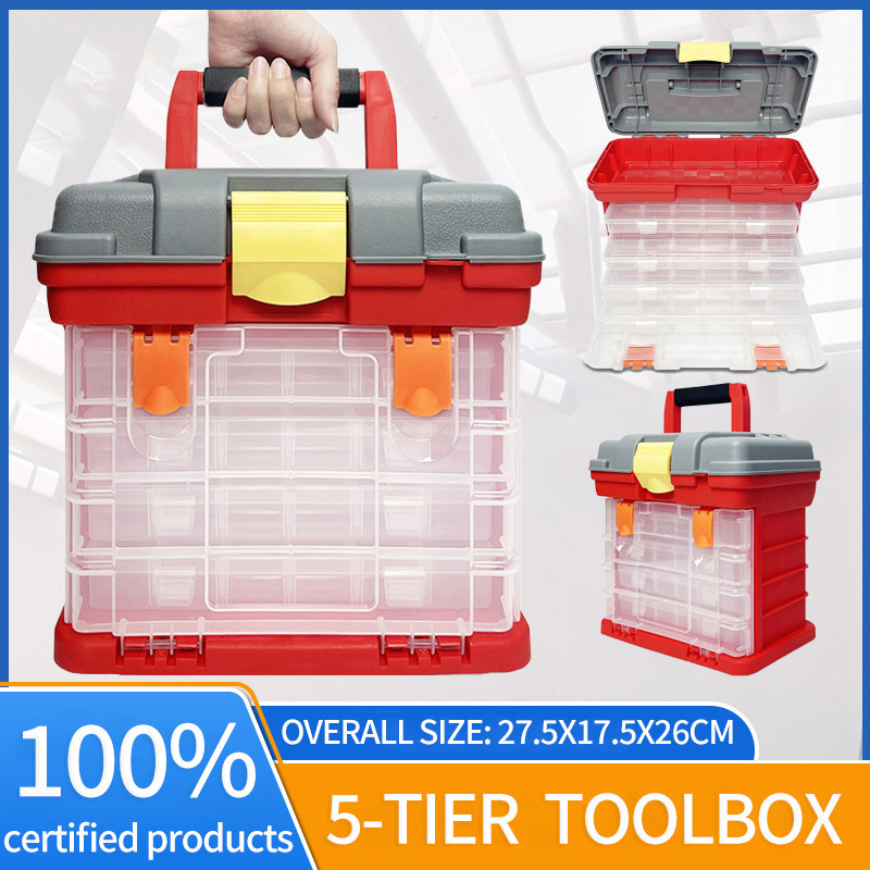 【SG Seller】5-Tier Home Toolbox with handle | Shopee Singapore