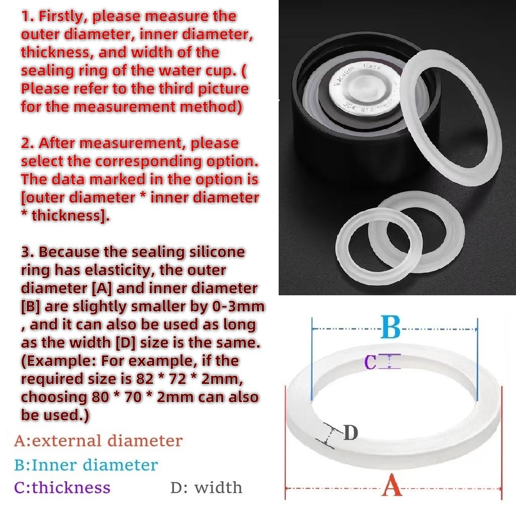 3PC S Super Discount Food Grade Sealing Ring Wholesale Silicone Gasket ...