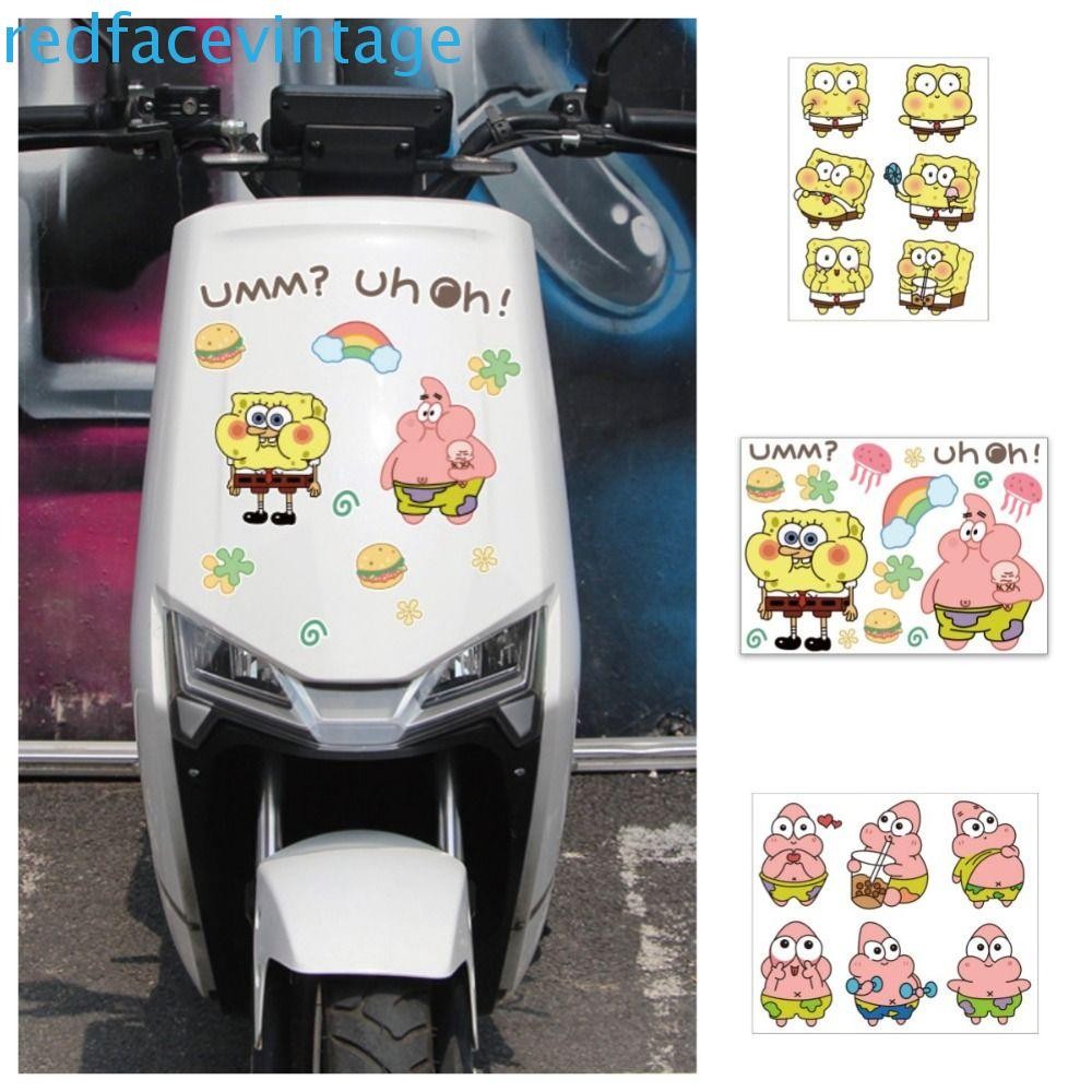 REDFACEVINTAGE Patrick Star Electric Car Sticker, Paper SpongeBob ...