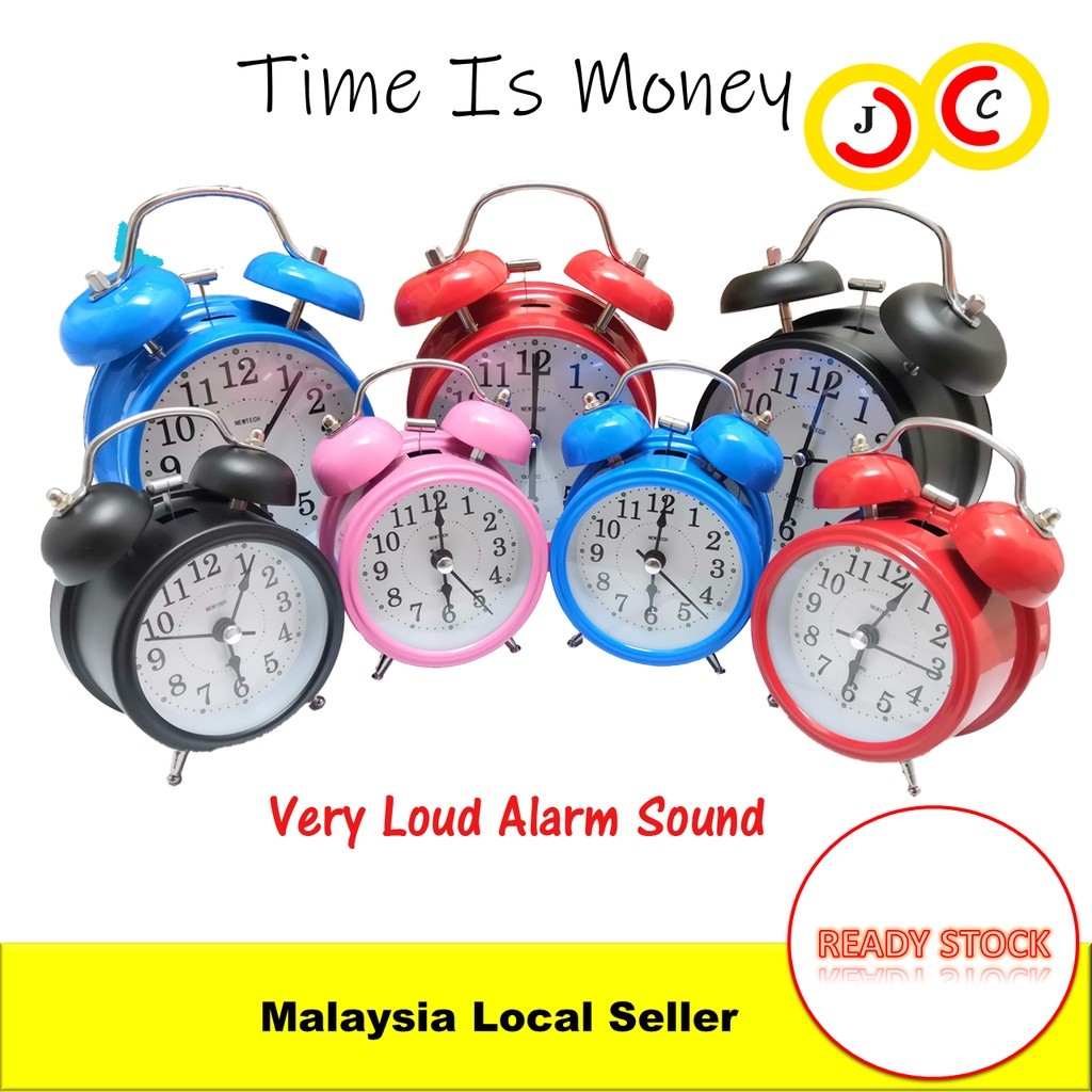 Vintage Classic Twin Bell Alarm Clock Loud Alarm Sound Quartz Alarm ...