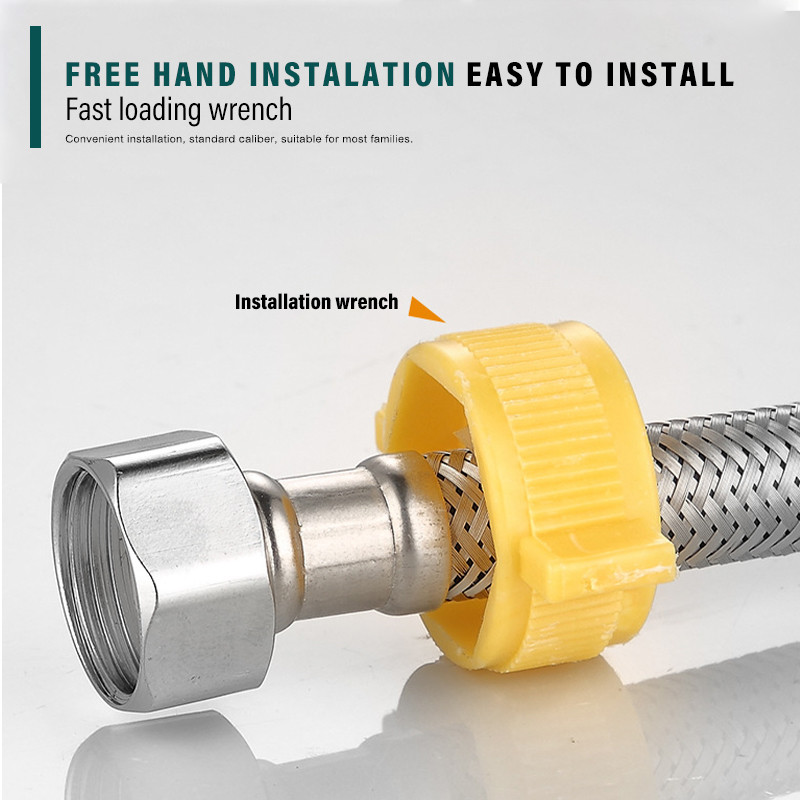 Water Heater Basin Faucet Toilet Soft Inlet Hose Water Pipe Cold Hot ...