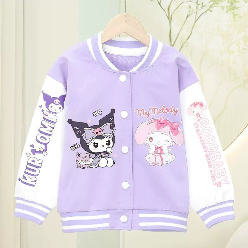 Girls Fashionable Jacket Kuromi Coat kuromiJacket Top Little Girl ...