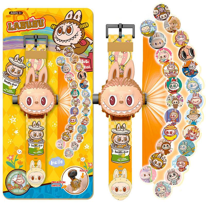 Labubu Kids Toy Projection Watch 24 Image Projector Digital Children's ...