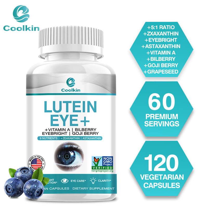 Coolkin LUTEIN EYE+ – Vision Protection Supplement – For Macular Health ...