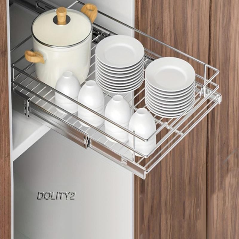 [Dolity2] Pull Out Cabinet Organizer, Pull Out Drawer Sliding Drawer ...