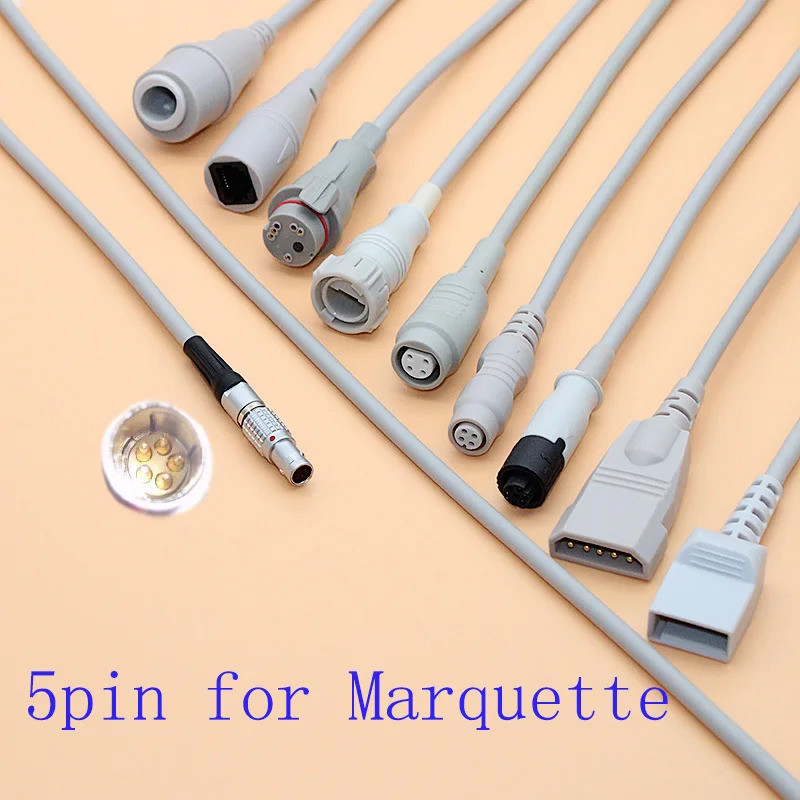 Compatible Marquette 5pin to Argon/Medex/HP/Edward/BD/Abbott/PVB/Utah ...