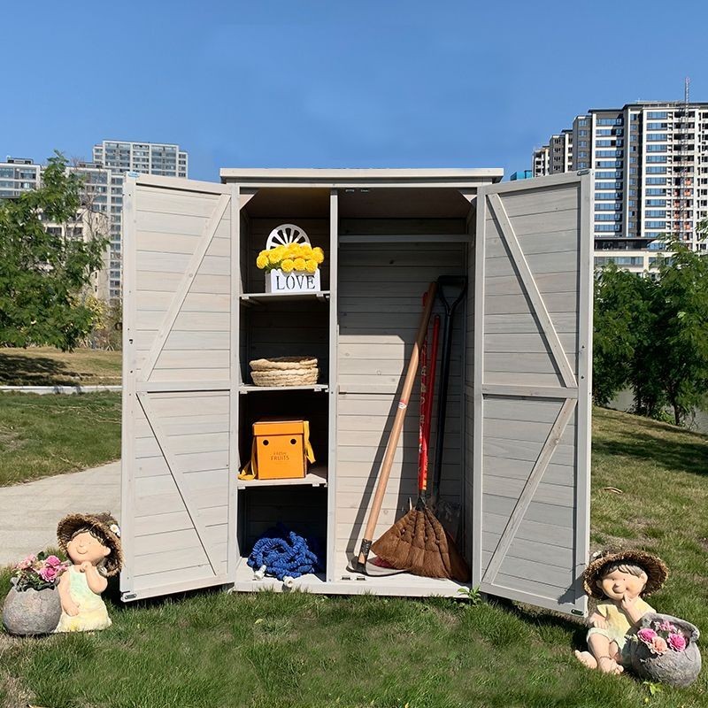 Outdoor Outdoor Storage Cabinet Farm Tools Balcony Locker Sunscreen ...