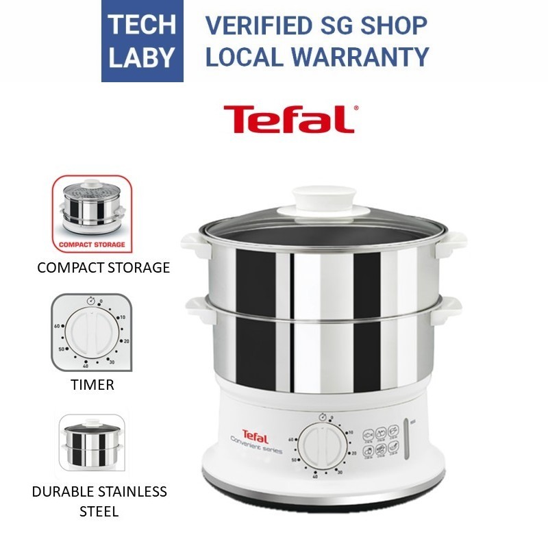 Tefal 6L Electric 2 Tier Stainless Steel Steamer VC1451 (Tefal SG ...
