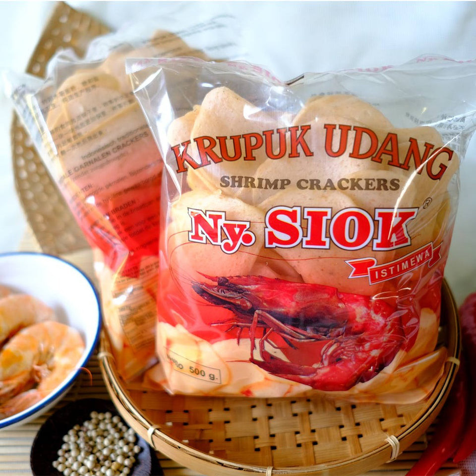 Ny Siok OVAL Shrimp Cracker Cracker Cracker 500 Grams Typical Souvenirs ...