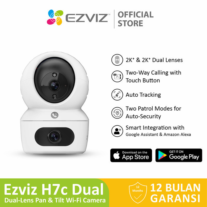 Ezviz H7c Dual-Lens 2K+ & 2K+ Smart Home Wifi Pan Tilt IP Camera CCTV ...
