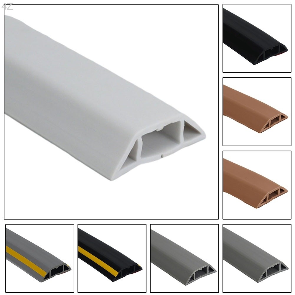 FSFO_Power Cord Soft PVC Cover Floor Cable Protector Floor Cable Trough ...