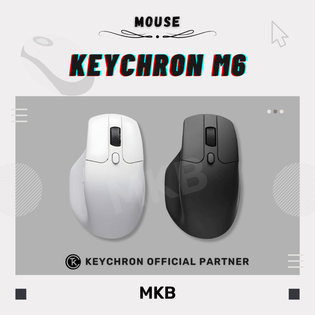 [READY STOCK] Keychron M6 Wireless Mouse 78g Lightweight Design Optical ...