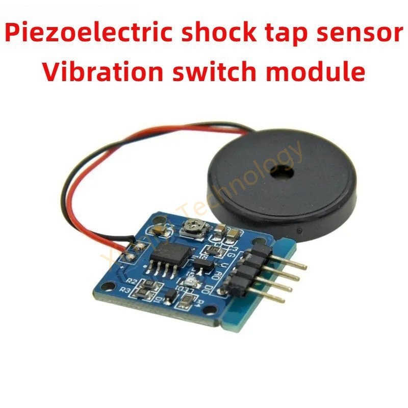 1/2/5pcs Piezoelectric shock tap sensor Vibration switch module piezo ...
