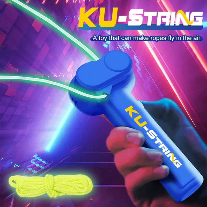Hot Ku-string Rope Shooting Toy Funny Glow-in-the-Dark Rope Launcher ...