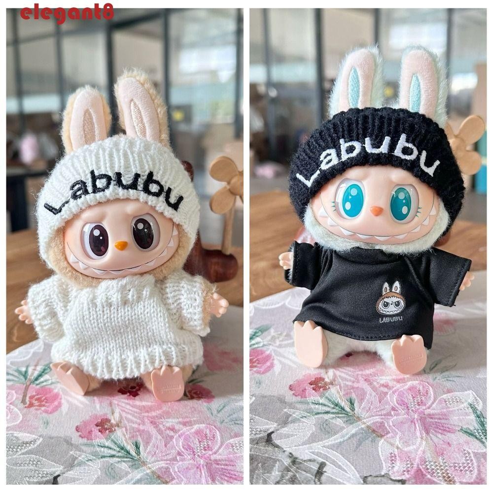 ELEGANT Labubu II Plush Doll Outfit, Sweater Hoodie Sitting Party ...