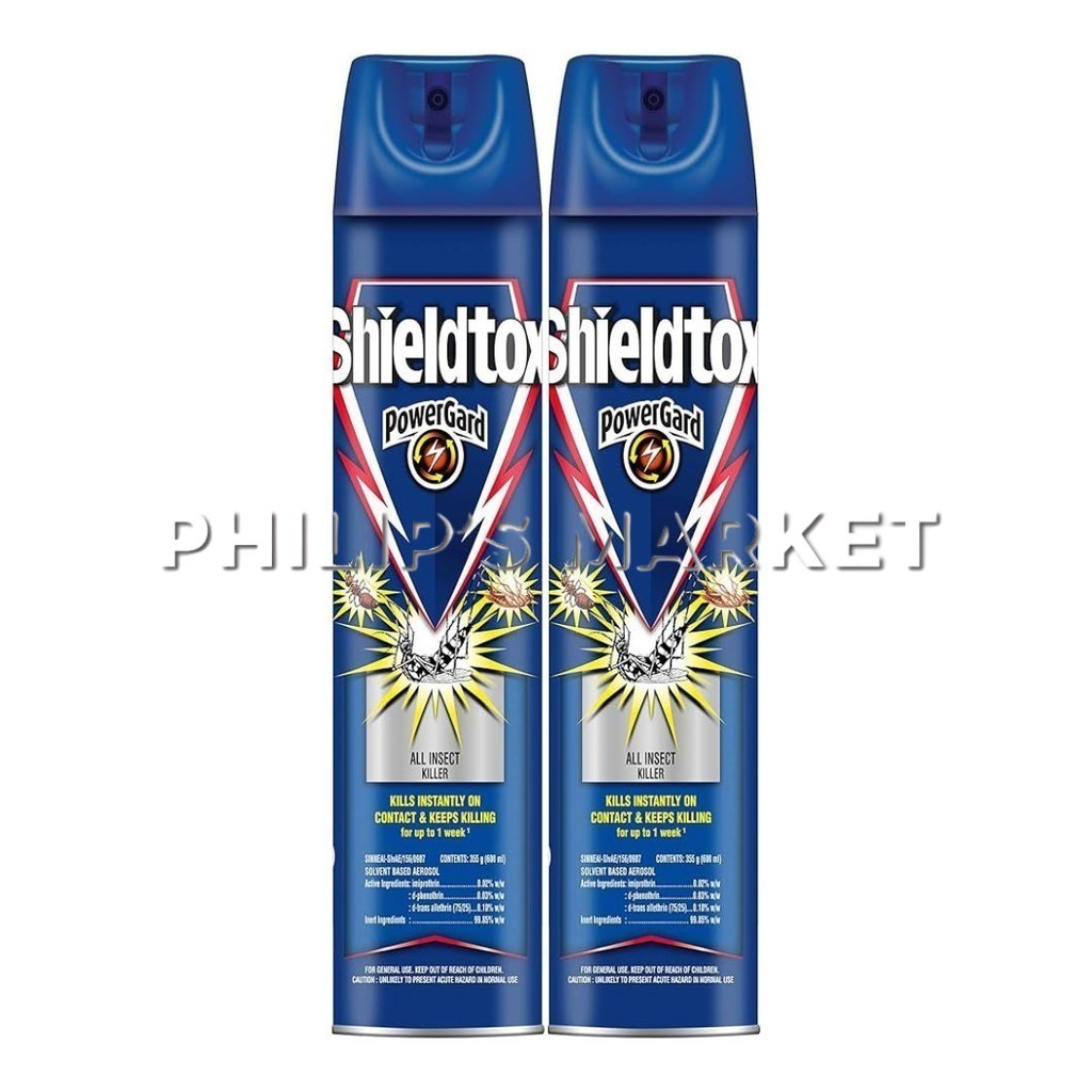 Shieldtox PowerGard Odourless All Insect Killer Twin Pack (2 x 600ml ...