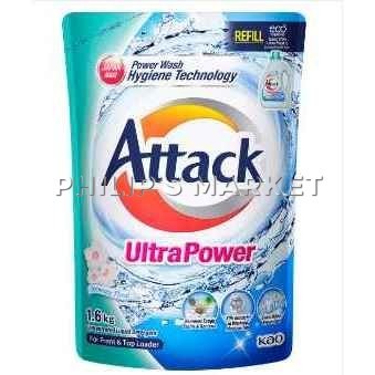 Attack Ultra Power Liquid Detergent Refill Pack - 1.6 kg | Shopee Singapore