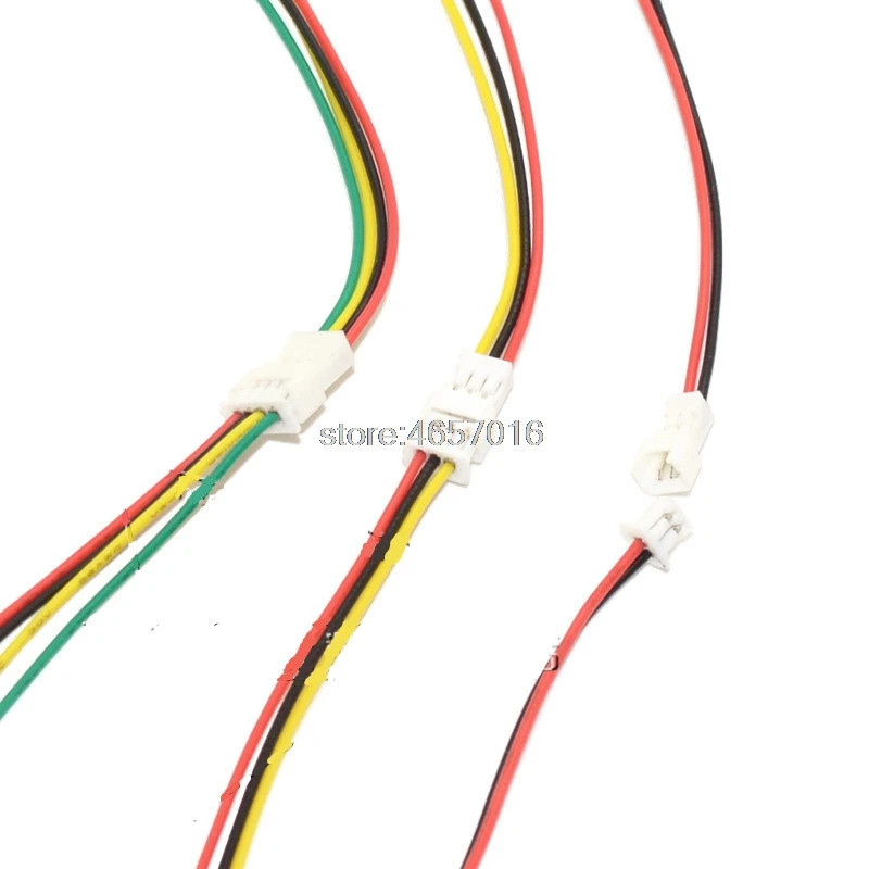 20 Sets/Lot Connector Micro JST 1.25MM 2-Pin/3-Pin/4-Pin Male&Female Connector Plug with Wires ...