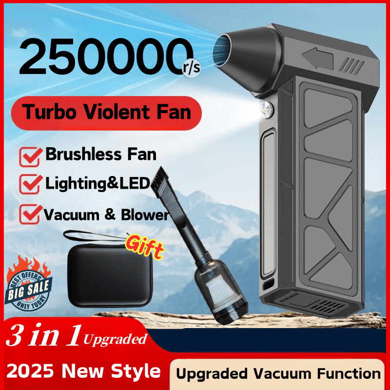 Air Blower Cordless Mini Turbo Jet Fan Car Fan Electric Air Duste 250 ...