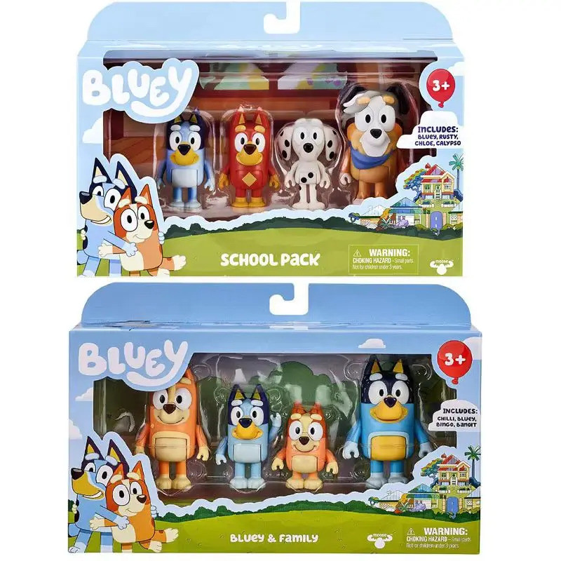 Original Bluey And Bingo Family Action Figure Series Anime Dog Doll ...