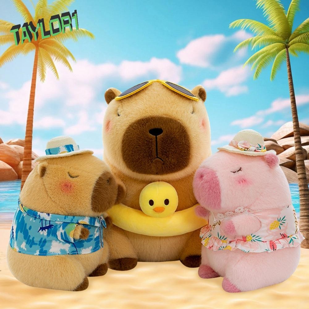 TAYLOR1 Capybara Plush Toy, Swimming Circle Beach Clothes Capibara ...