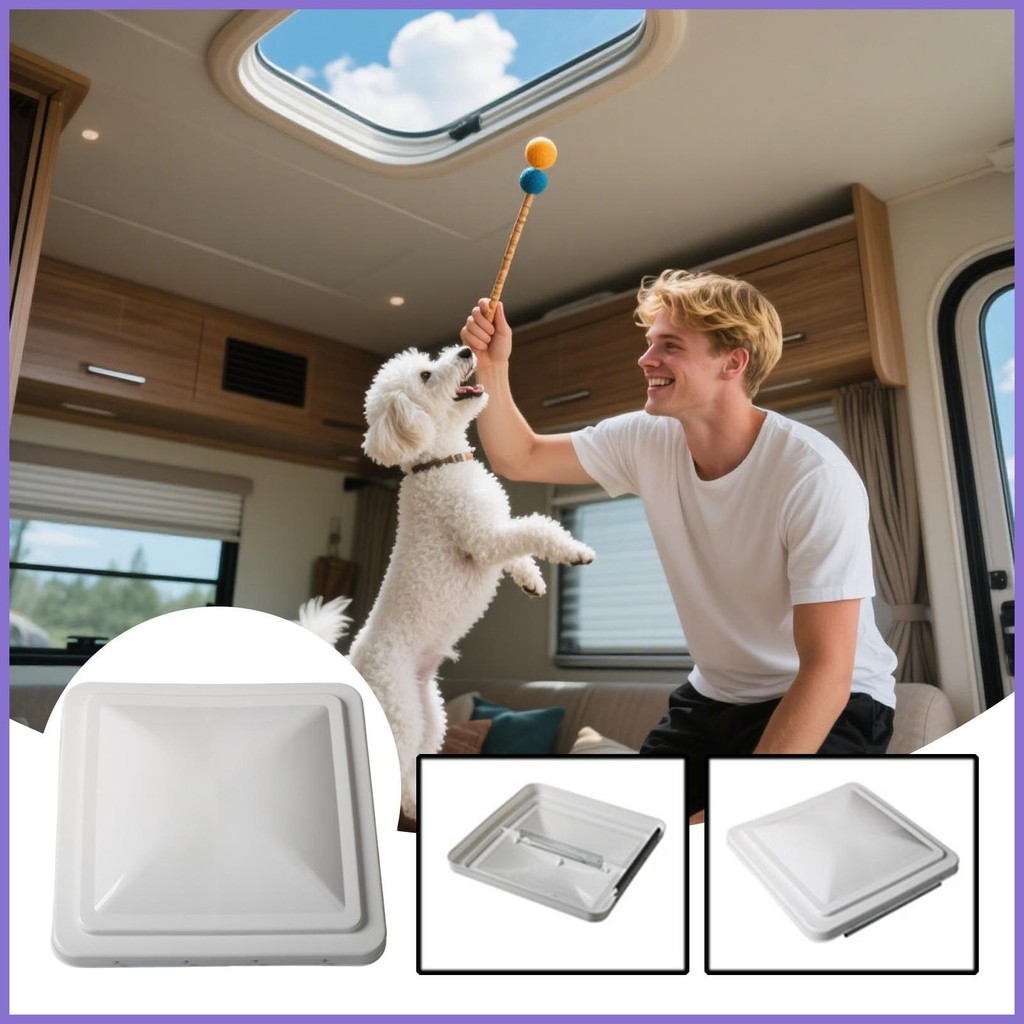 Cargo Trailer Roof Vent Caravan Wind Up Rooflight Weatherproof 14 Inch ...