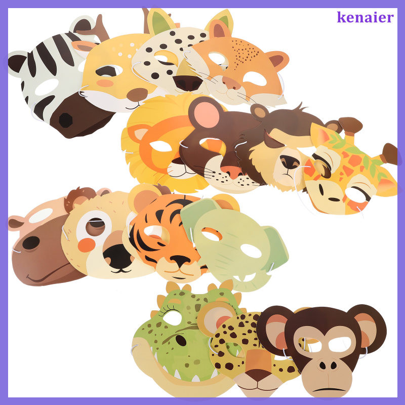 📦 15 Pcs Masks Bata Masquerade Jungle Party Favors Halloween Jungle ...