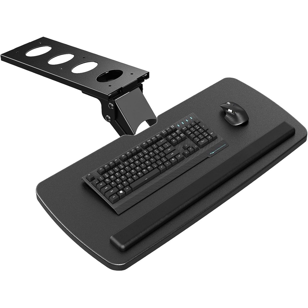 HUANUO Computer Keyboard & Mouse Platform Tray, Under Desk Keyboard ...